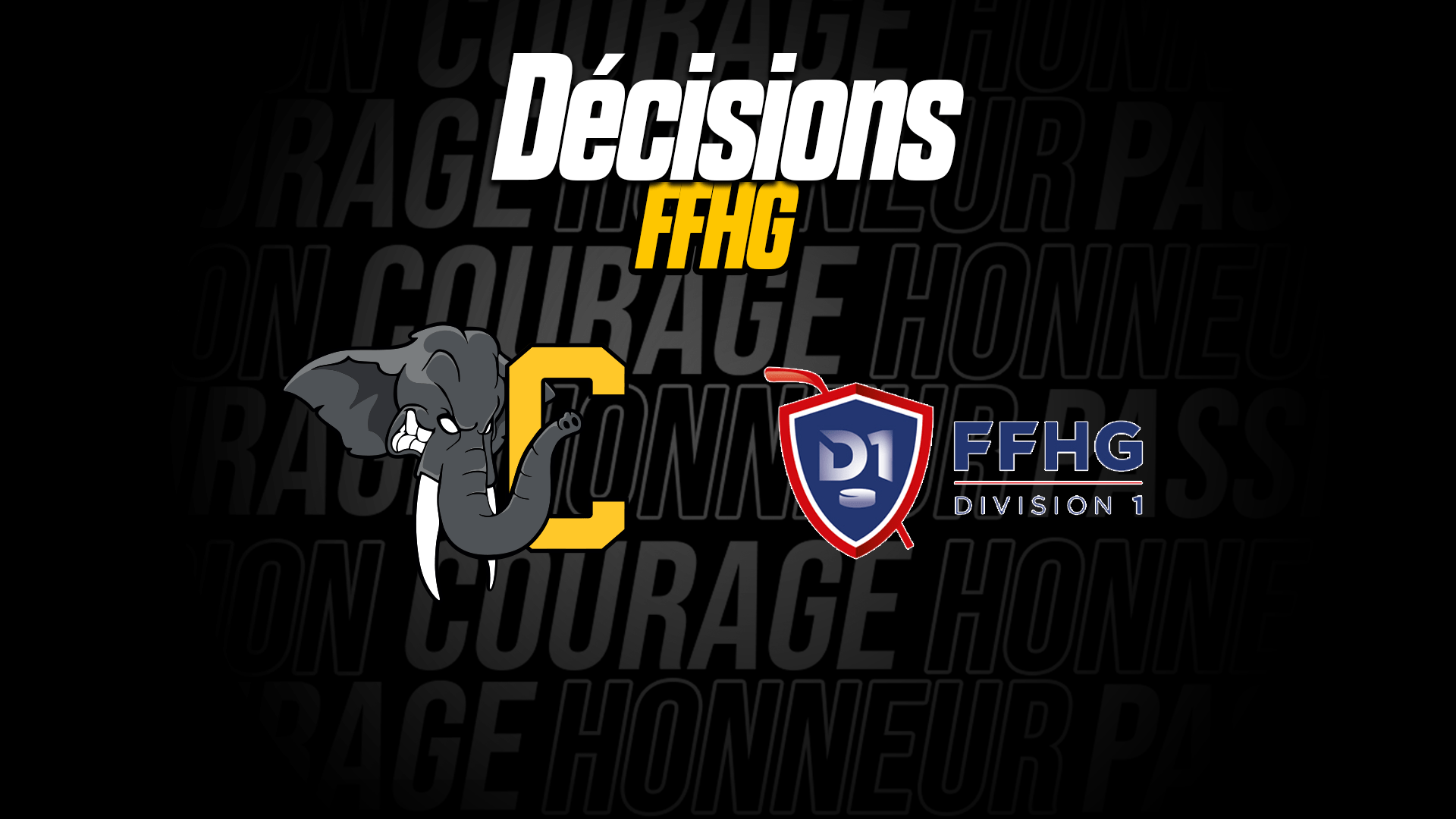 Décision récente de la FFHG - CH73 - Les Éléphants de Chambéry